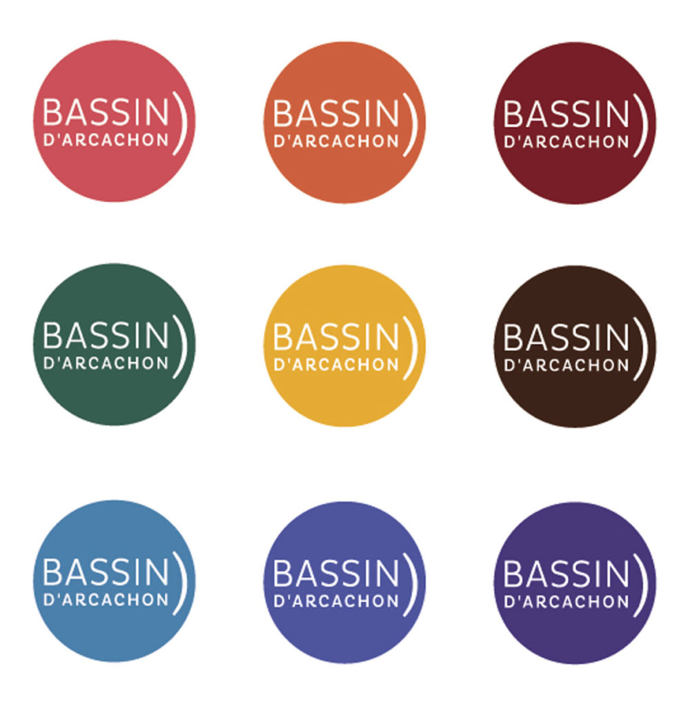 Déclinaisons du logotype - Marque Bassin Arcachon